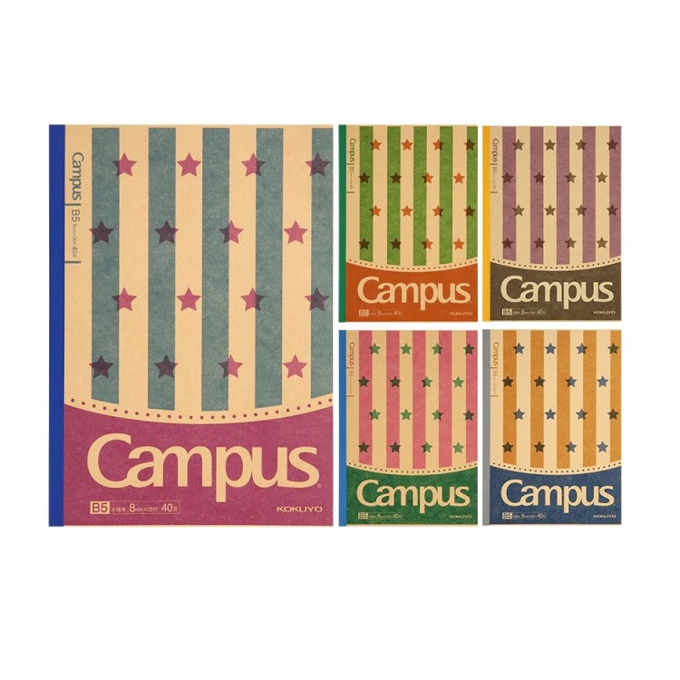 KOKUYO WCN-CNB3/1445 CAMPUS NOTEBOOK A5/ B5 -DOTTED 8MM RULE X 26 LINE - CIRCUS SERIES | Shopee ...