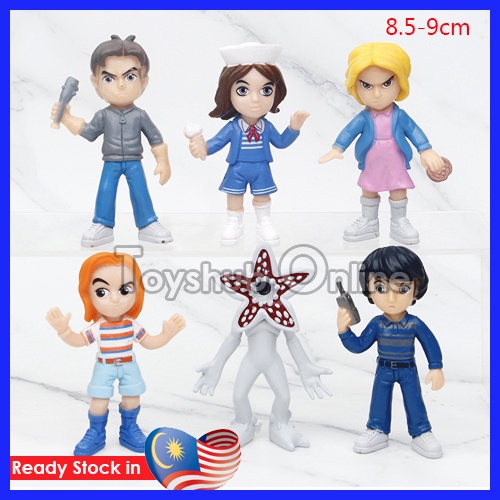 TOYSHUB 6pcs Set Stranger Things Steve Demogorgon Action Figure PVC ...