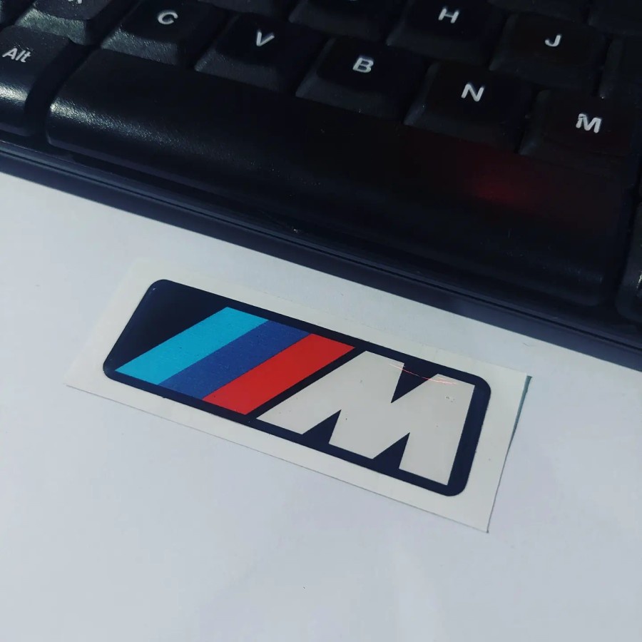 HITAM Black Box BMW Resin Embossed Sticker Small 3D Flexible Sticker ...