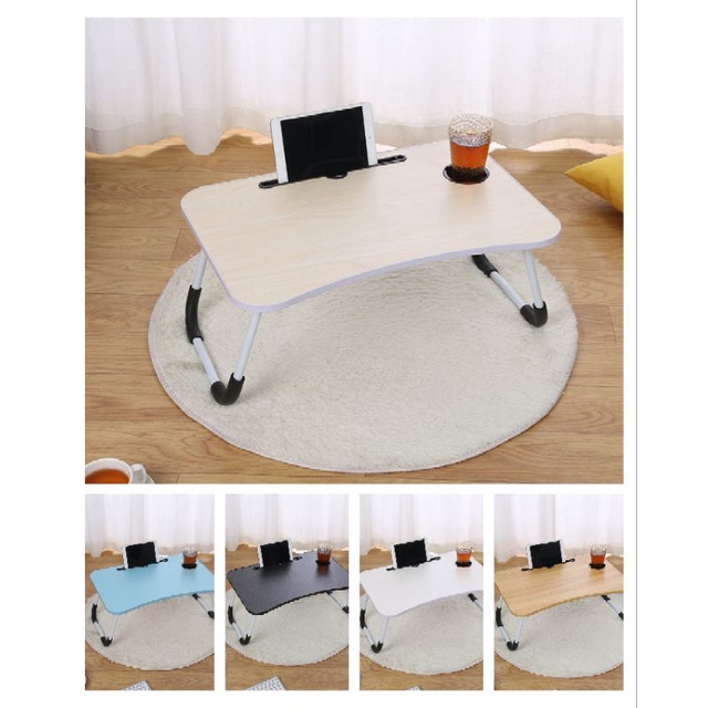 Foldable Table Anti-Slip Laptop Table Bed Table Notebook Table Portable ...