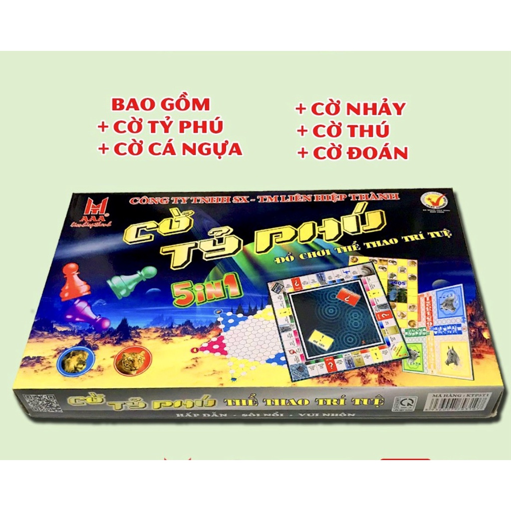 5in1 Premium Monopoly Set, High Quality Vietnamese Products - Includes ...
