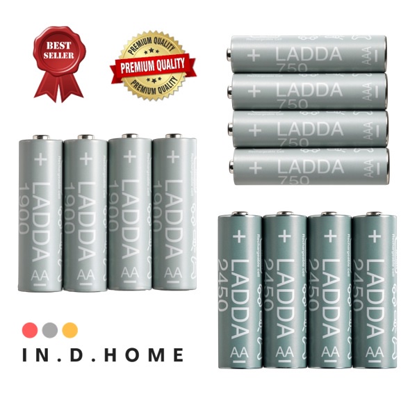[ IKEA ] LADDA - 🔥 Rechargeable Battery AA / AAA Battery | Shopee Malaysia