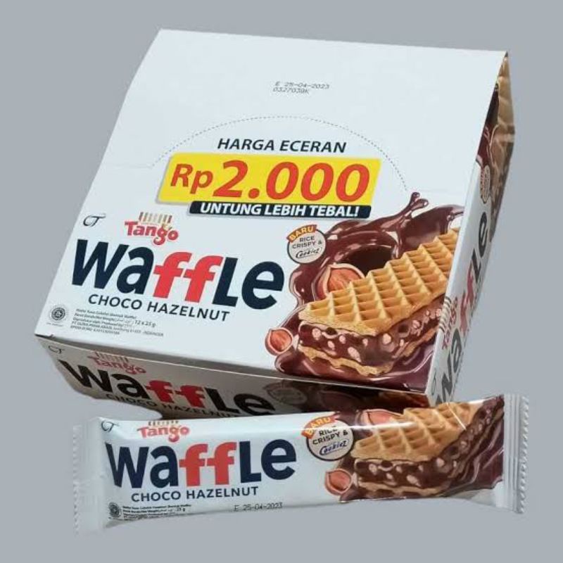 Wafer tango waffle choco hazelnut 1 box contains 12 new waffles ...