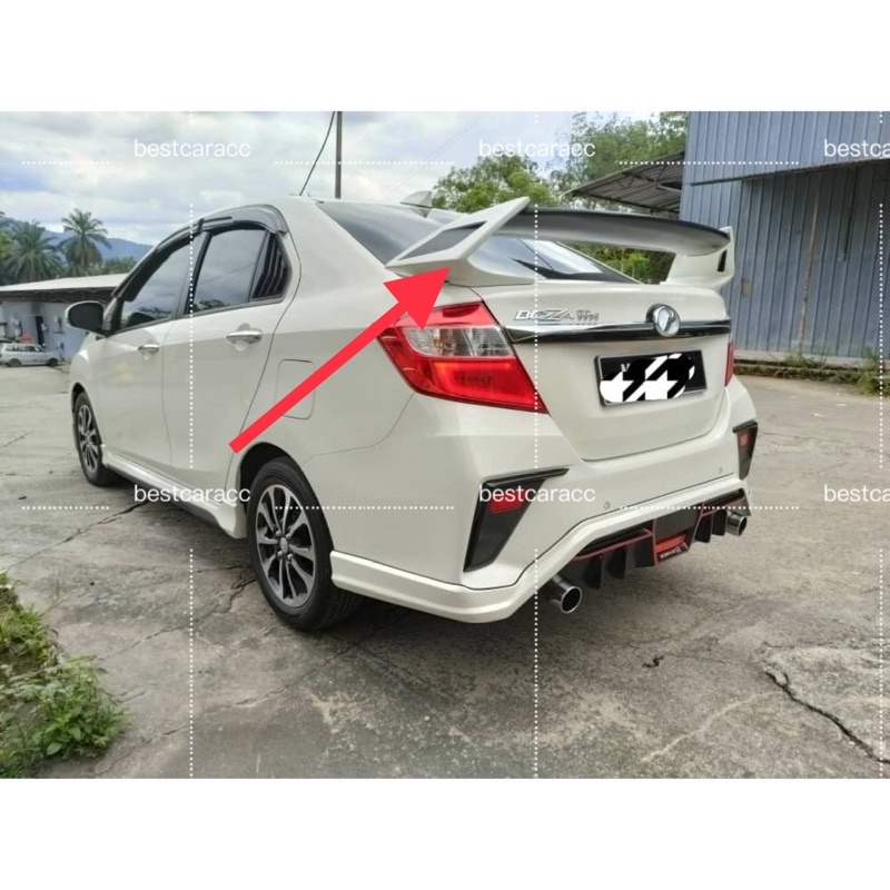 🌈Perodua Bezza Galaxy X Spoiler ( WITHOUT PAINT ) | Shopee Malaysia