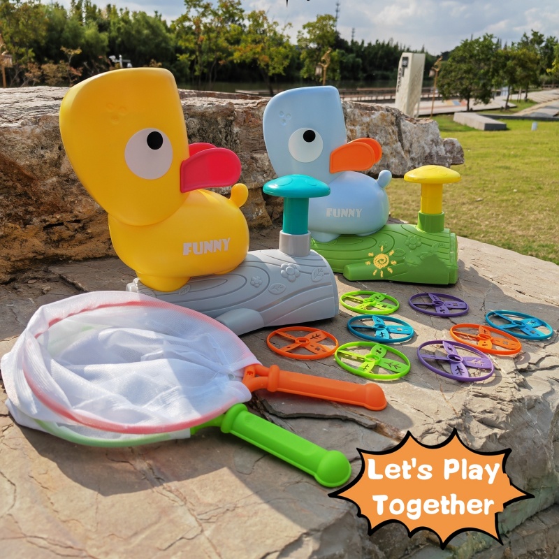 Flying sheet Toy Frisbee Flying Disc Launcher Parent-Child Outdoor Toy ...