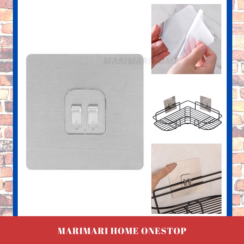 1pc Wall Adhesive Hook Sticker Waterproof Wall Tape Seamless Hook for ...