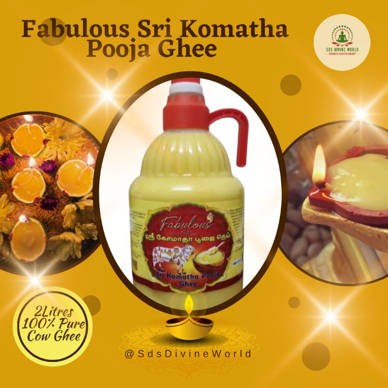 (Readystock)Fabulous Sri Komatha Pooja Ghee - 100% Pure Ghee | Shopee ...