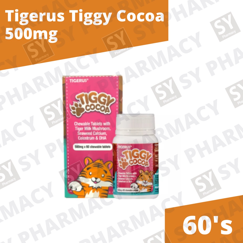 Tigerus Tiggy Cocoa 500mg 60's (Exp: 01/2026) | Shopee Malaysia