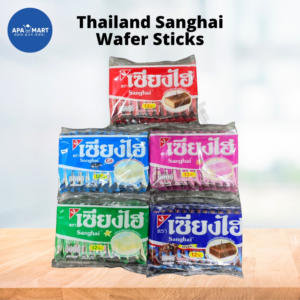 【New Product】Thailand Sanghai Wafer Sticks (6g x 12 sticks) Chocolate ...
