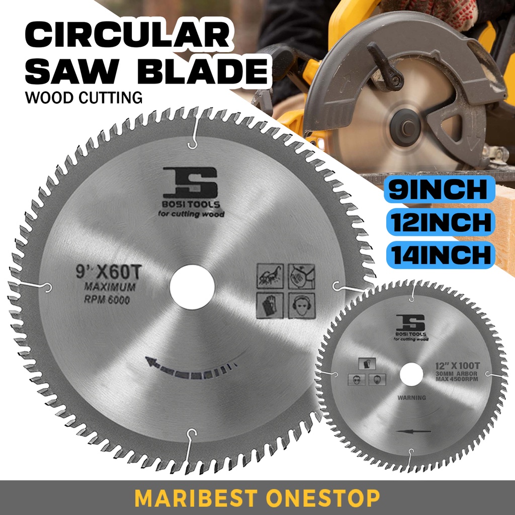 9/12/14 Inch 60T Wood Circular Saw Blade Cutting Wood Cutting Disc TCT ...