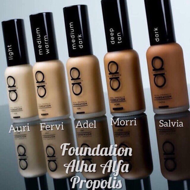 FAST DELIVERY ALHA ALFA FOUNDATION 30ML🔥AURI ️FERVI ️EDEL ️🔥PROMOSI!!!🔥 | Shopee Malaysia