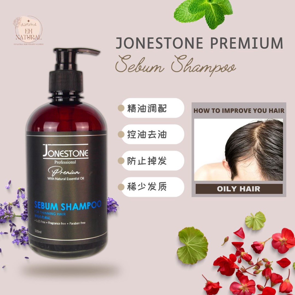 JONESTONE SEBUM SHAMPOO 500ML 100% OFFICIAL FACTORY SUPPLY | Shopee ...