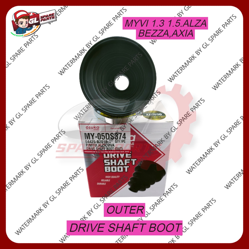 DRIVE SHAFT BOOT COVER (OUT) P/MYVI 1.3 1.5 ALZA AXIA BEZZA (GOOD ...