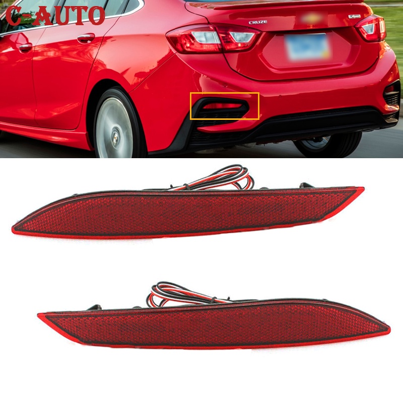 3 Functions LED Rear Bumper Parking Fog Brake Light Reflector Turn ...