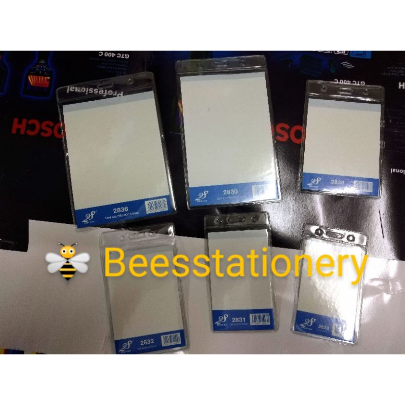 Pvc Name Badge name tag (all size top open) | Shopee Malaysia