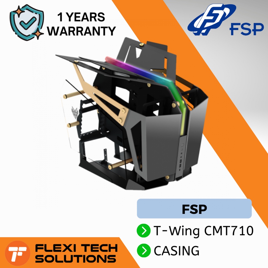 Flexi Tech FSP T-WING CMT710 E-ATX Casing PC Desktop Casing | Shopee Malaysia