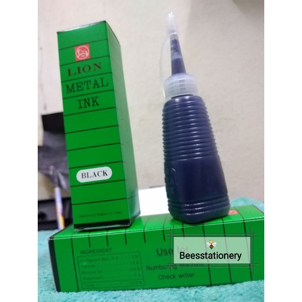 Lion metal ink 28gm(use for Numbering machine) | Shopee Malaysia