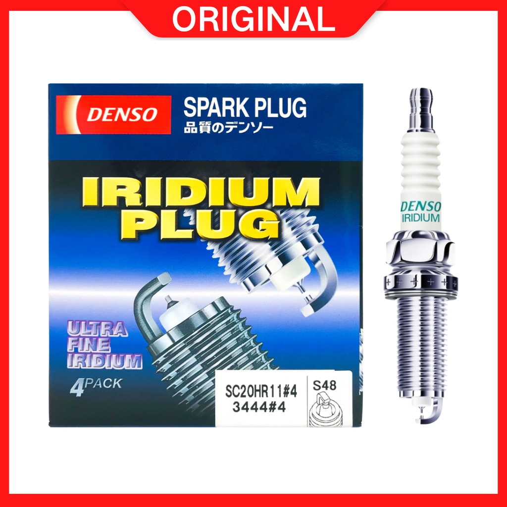 SC20HR11 DENSO IRIDIUM SPARK PLUG #3444(4PCS) Vios Altis Exora Preve ...