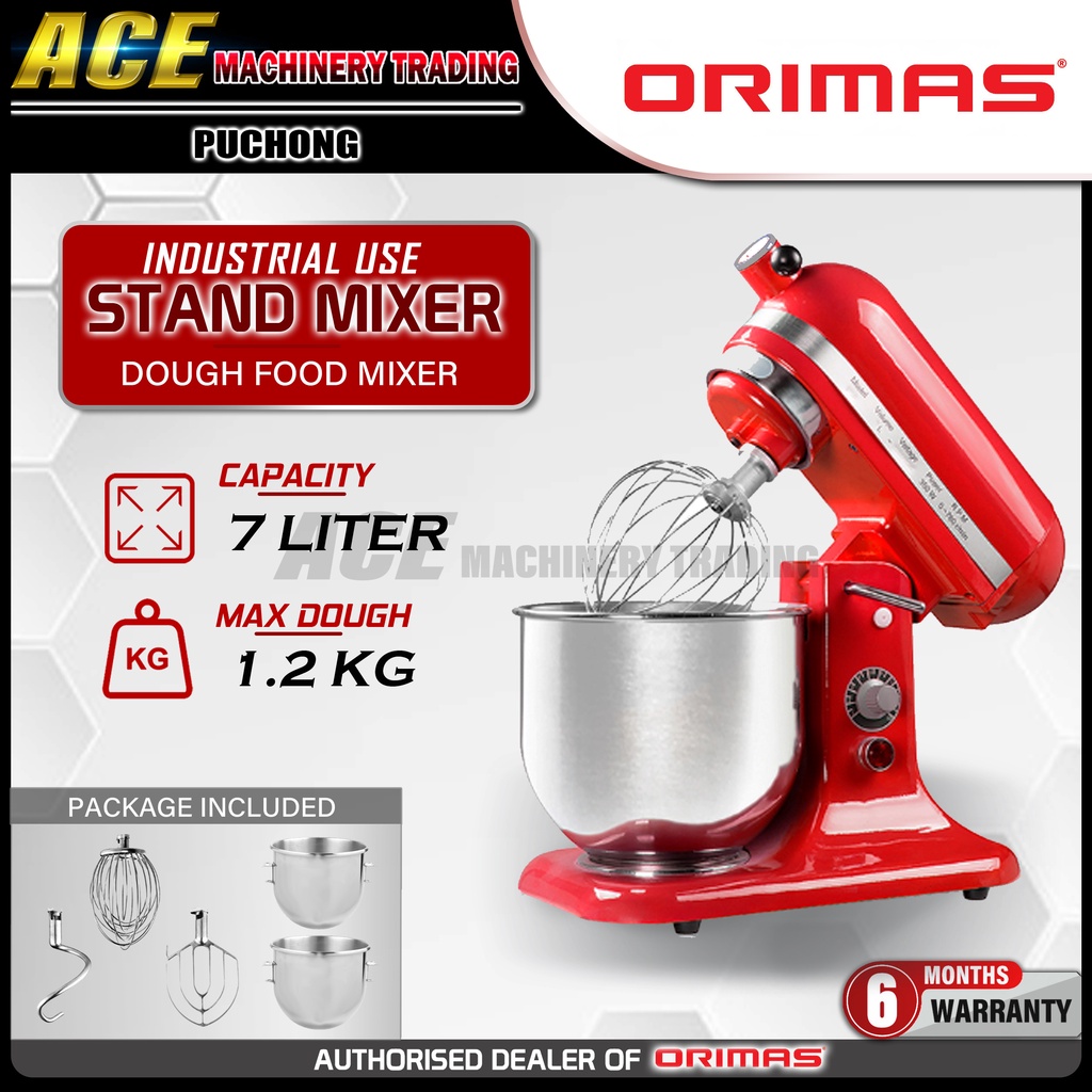ORIMAS Food Mixer ORIMAS Super Low Noise Food Mixer 7 Liter / 1.2 KG ...
