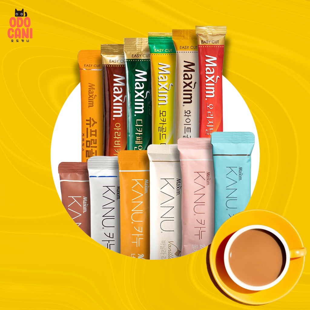 [10 Sticks] Maxim Coffee & KANU Coffee Korean Instant Coffee Mix ...