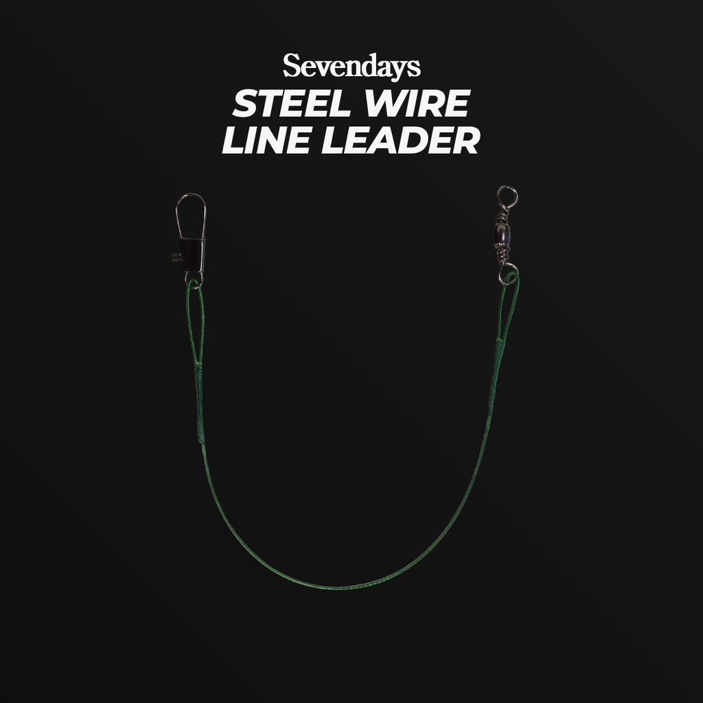 [5pcs] Steel Wire Line Leader 15cm/20cm/25cm/30cm Steel Swivel Trace ...