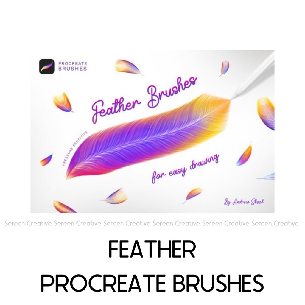 P121 Feathers Procreate Brushes (Feather texture, digital art painting) | Shopee Malaysia