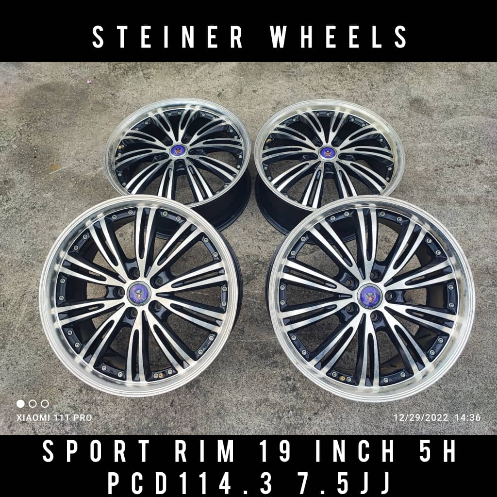 Steiner Wheels Sport Rim 19 Inch 5H PCD 114.3 7.5 JJ Offset +55 For ...