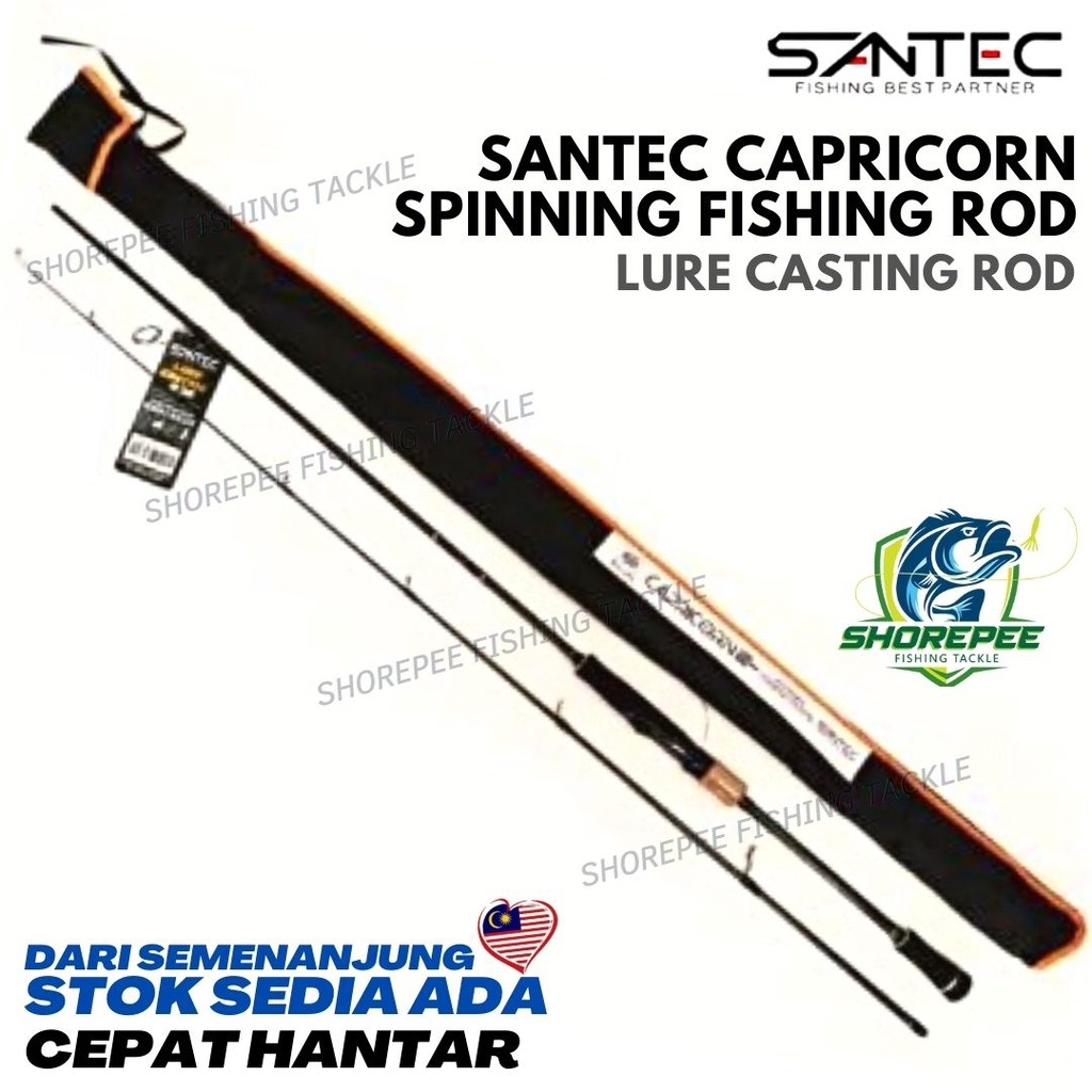 SANTEC CAPRICORN SPINNING ROD PANCING | Shopee Malaysia