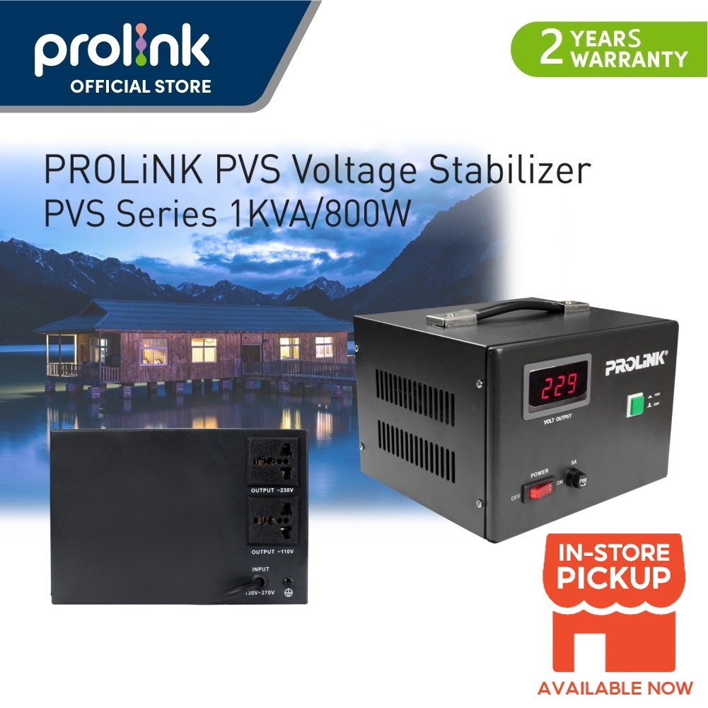 Prolink 1KVA Servo Motor Control AVR Voltage Stabilizer with Dual ...