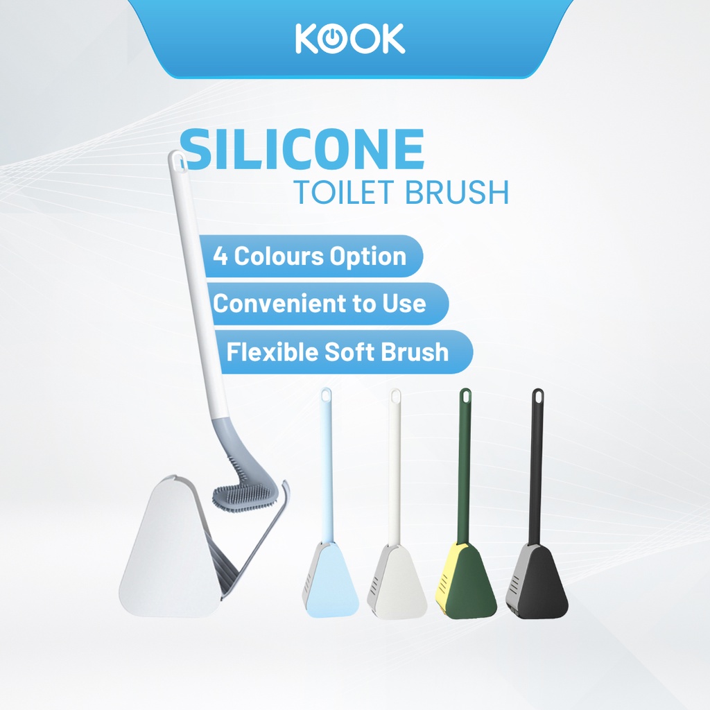 Silicone Toilet Brush Berus Tandas easy removal of stubborn stains ...