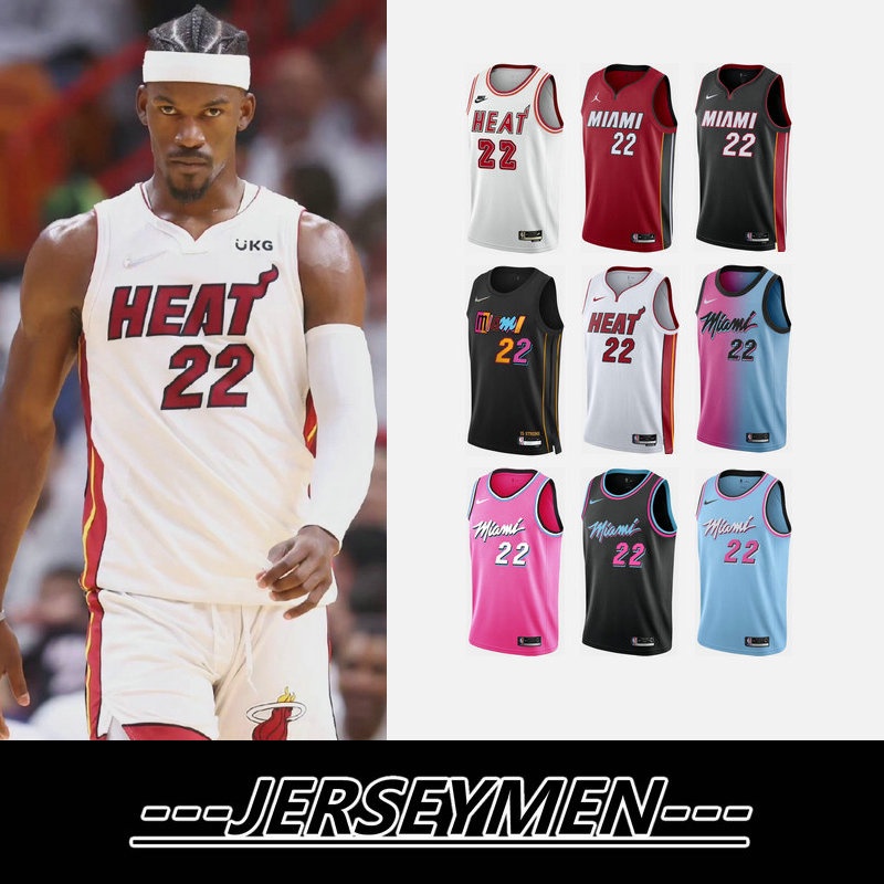 Basketball Jersey 2022-23 NBA Miami Heat #22 Jimmy Butler Jersey ...