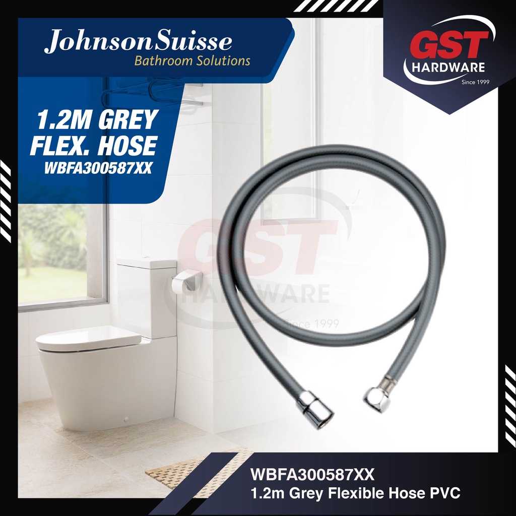Johnson Suisse 1.2m Shower Hose PVC Hand Bidet Hose PVC Water Heater ...