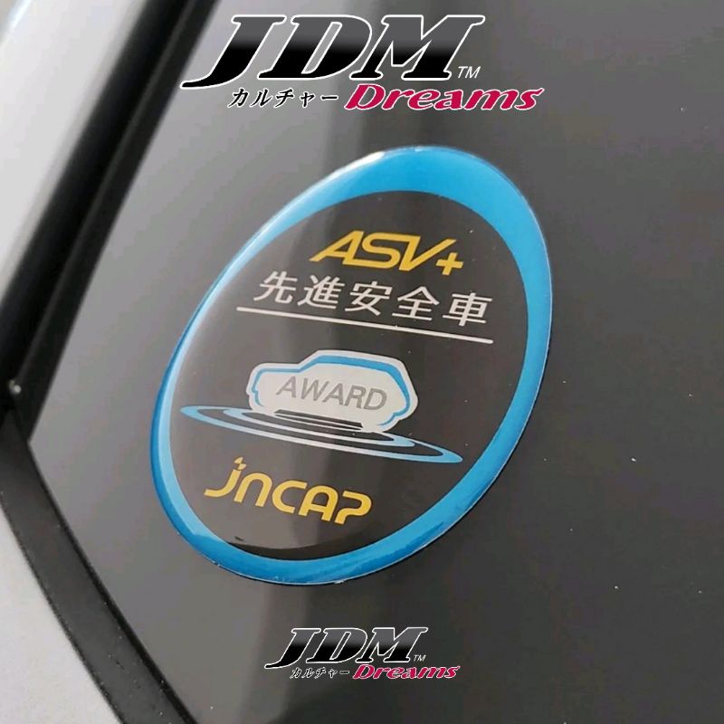 JDM JNCAP ASV+ Award Sticker Set Toyota Honda Nissan Mazda Subaru ...