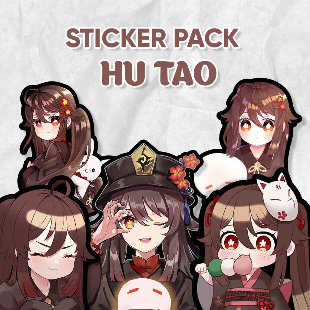 Hu Tao Genshin Impact Sticker pack/Anime pack Sticker | Shopee Malaysia