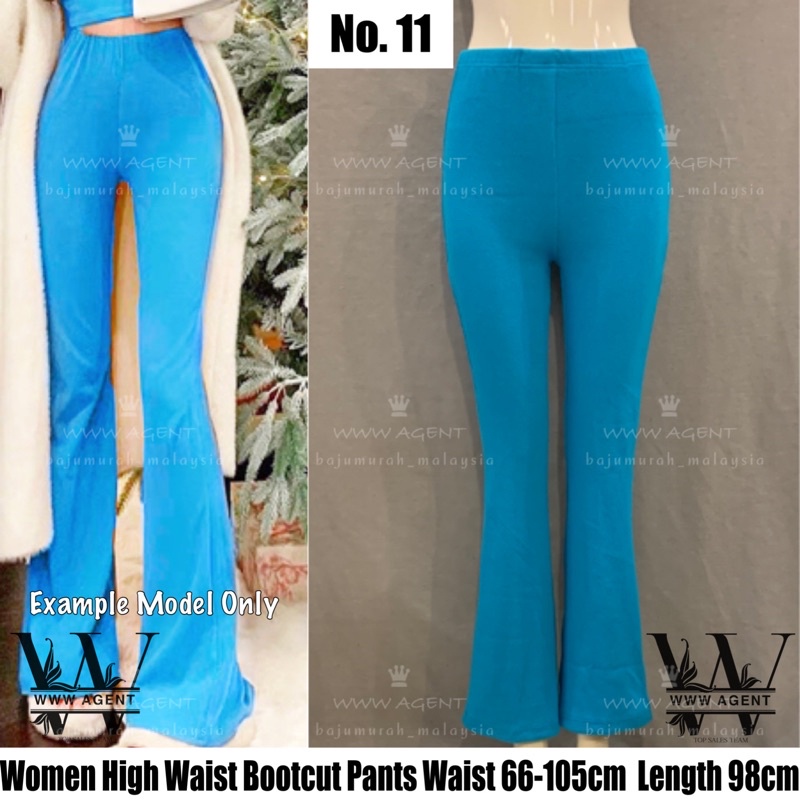 Women High Waist Bootcut Pants Flare Wide Leg Trousers Bell Bottom ...