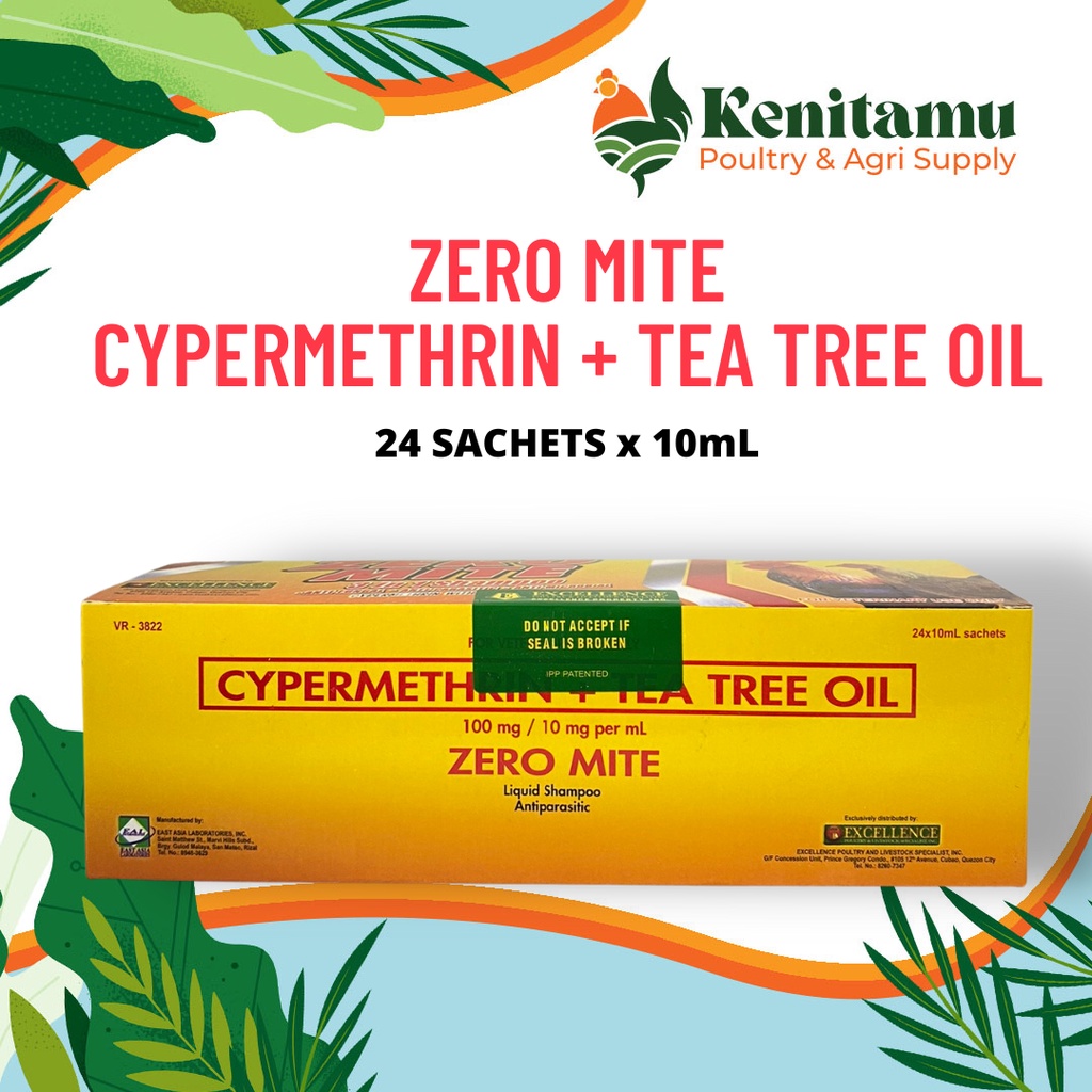 ZERO MITE CYPERMETHRIN + TEA TREE OIL (24 SACHETS x 10mL) | Shopee Malaysia