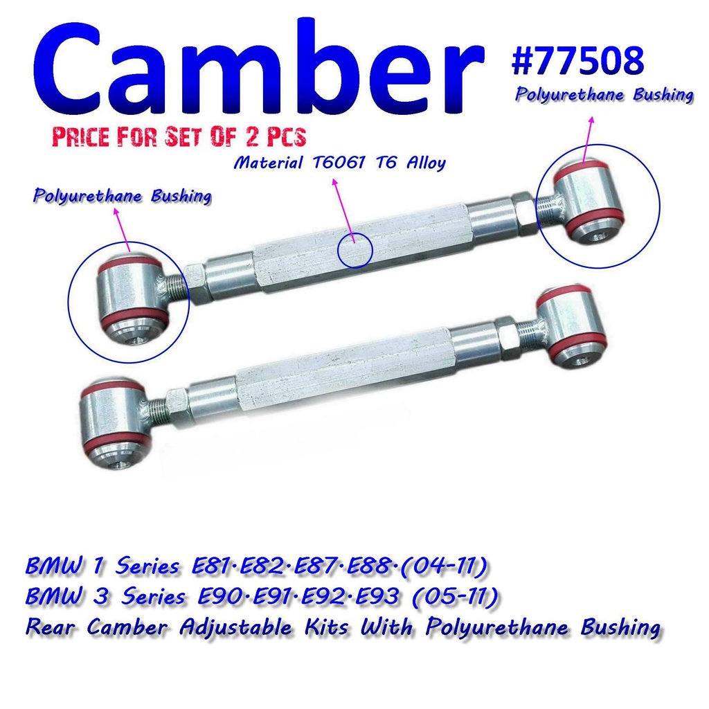 BMW E81.E82.E87.E88.(04-11) / E90.E91.E92.E93(05-11) Rear Camber ...