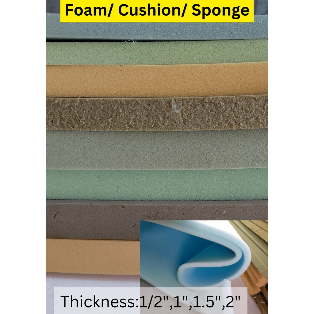 Sponge Cushion Foam Sofa Seat Padding Upholstery Span Lapik Seat Kusyen ...