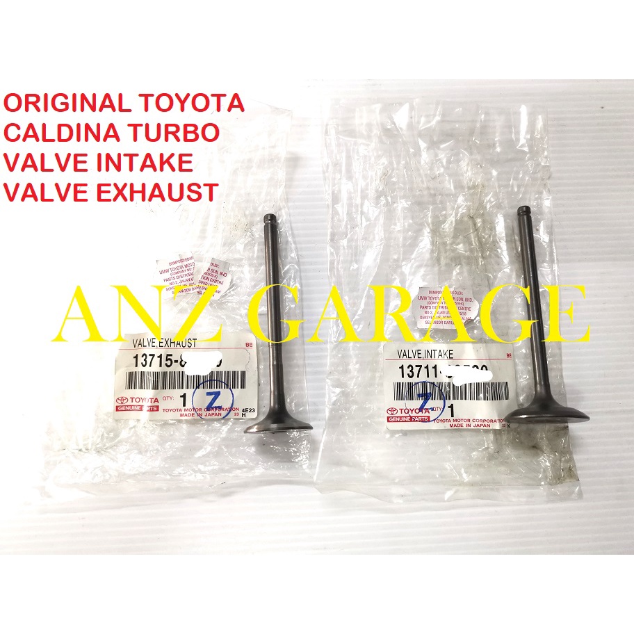 ENGINE VALVE INTAKE EXHAUST ORIGINAL TOYOTA CALDINA TURBO 3SGTE ...