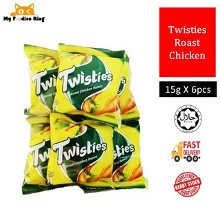 Twisties 15g x 6pkt snacks Cherry tomato / Cheeky cheddar / BBQ curry ...
