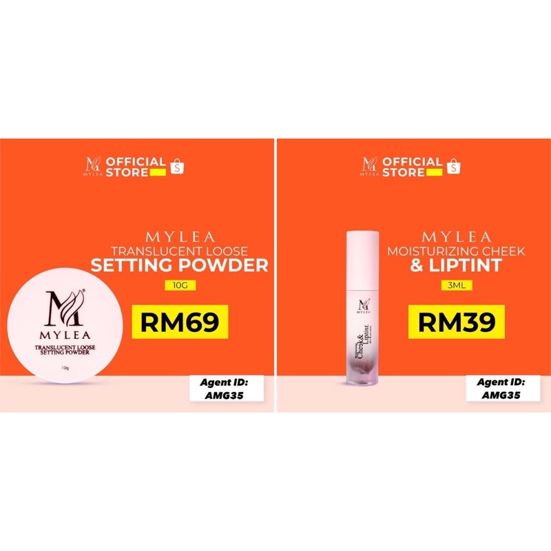 MYLEA TRANSLUCENT LOOSE POWDER & MYLEA LIPTINT 💯 ORI HQ | Shopee Malaysia