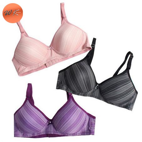 🔥RESTOCK🔥 WK Women Cotton Comfort Non Wired Teenage Bra / Ladies Bras B ...