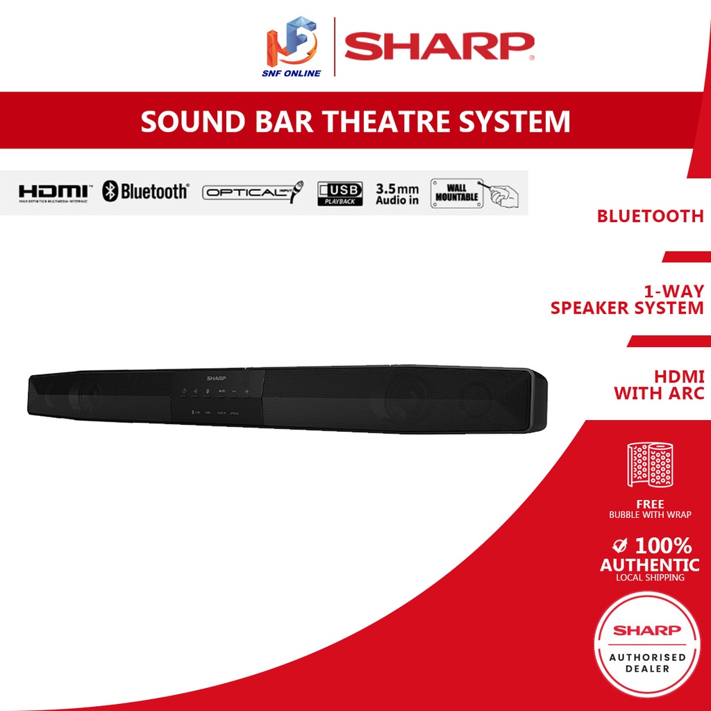 Sharp Sound Bar Home Theatre System HT-SB116 | Shopee Malaysia