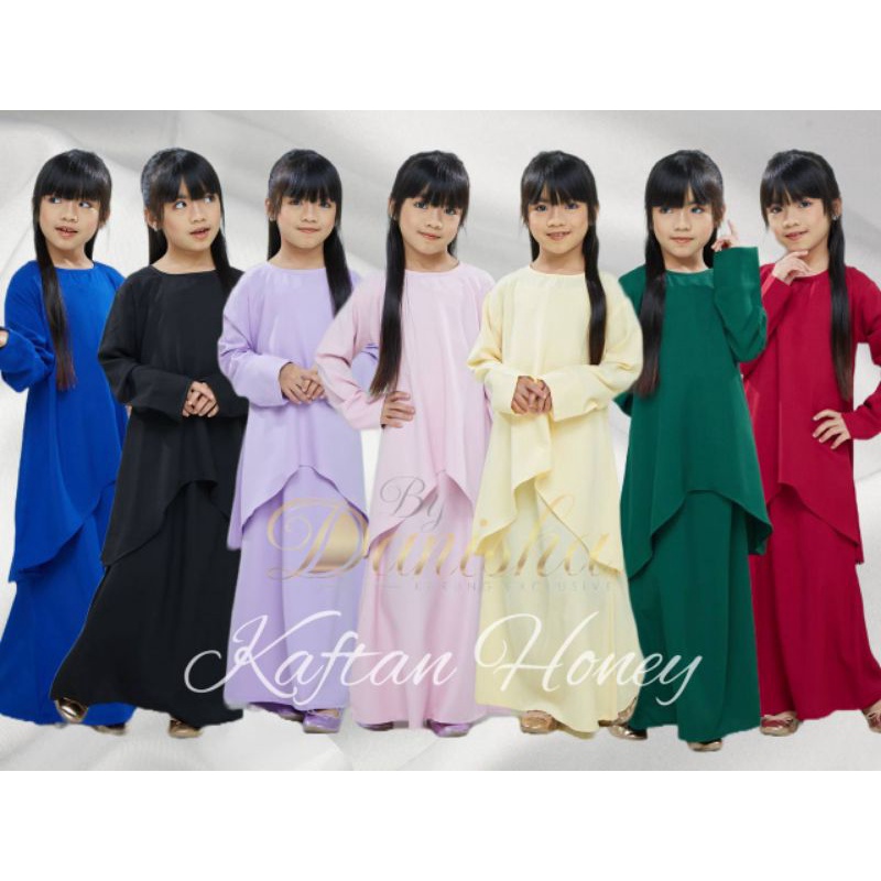 KAFTAN HONEY KIDS BAJU RAYA 2023 | Shopee Malaysia