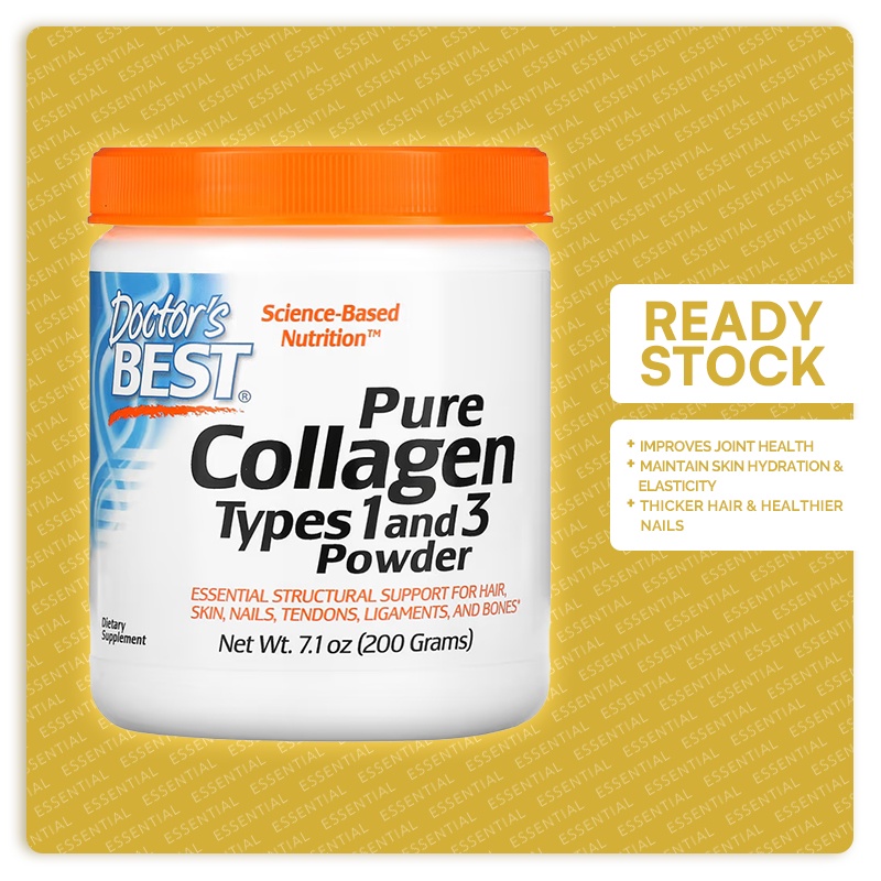 [Ready Stock] [EXP11/26] Doctor's Best Pure Collagen Types 1 and 3 ...