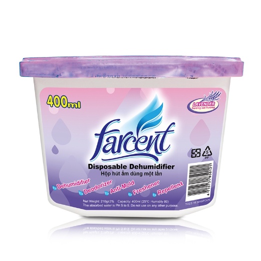 Farcent Dehumidifier Disposable Starter 400ml (Rose , Lavender , Charcoal) | Shopee Malaysia