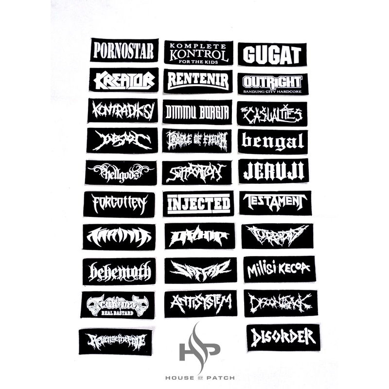 Long PATCH Screen Printing EMBLEM, PUNK EMBLEM, Jacket EMBLEM | Shopee ...