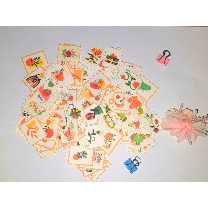 (100pcs)Scrapbook Stickers Stamp Stickers Seal Stickers Cute Stickers ...