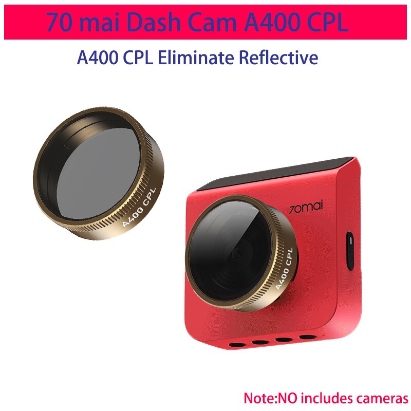 For 70 Mai Dash Cam A400 CPL Eliminate Reflective For Xiao Mi 70 Mai A400 Circular CPL Polarizer ...
