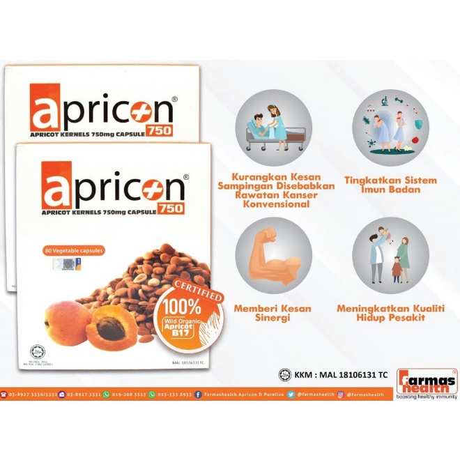 [EXP:10/26][ORIGINAL][FARMASI STOK] Apricon 750mg 80s (EXP:01/2027 ...